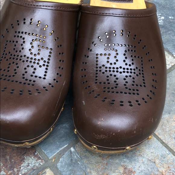 Tory Burch | Shoes | Tory Burch Perforated Leather Clogs | Poshmark